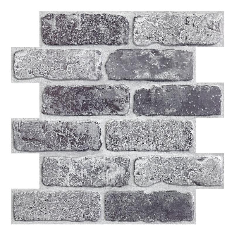 Commomy 10 Pcs 3D Faux Brick Wall Panels-Peel and Stick DIY Self ...