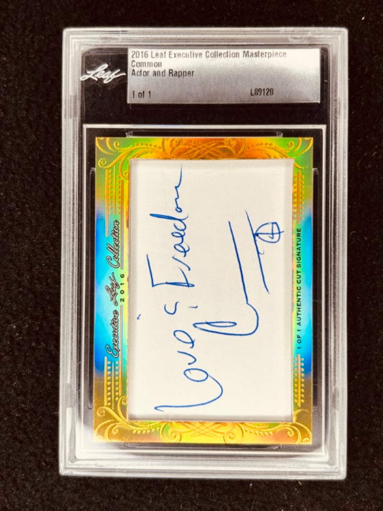 Common 2016 Leaf Masterpiece Cut Signature certified autograph card 1/1 ...