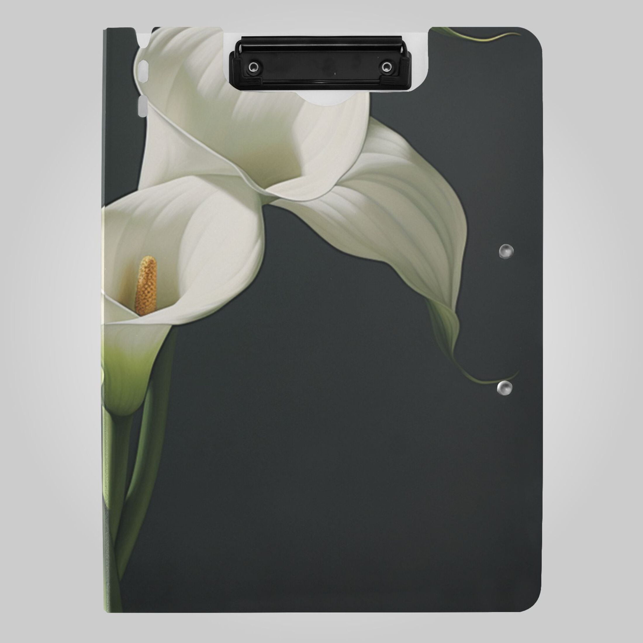 Common Callalily Leaves Foldable Binder Folder Clipboard with Pen Slot ...