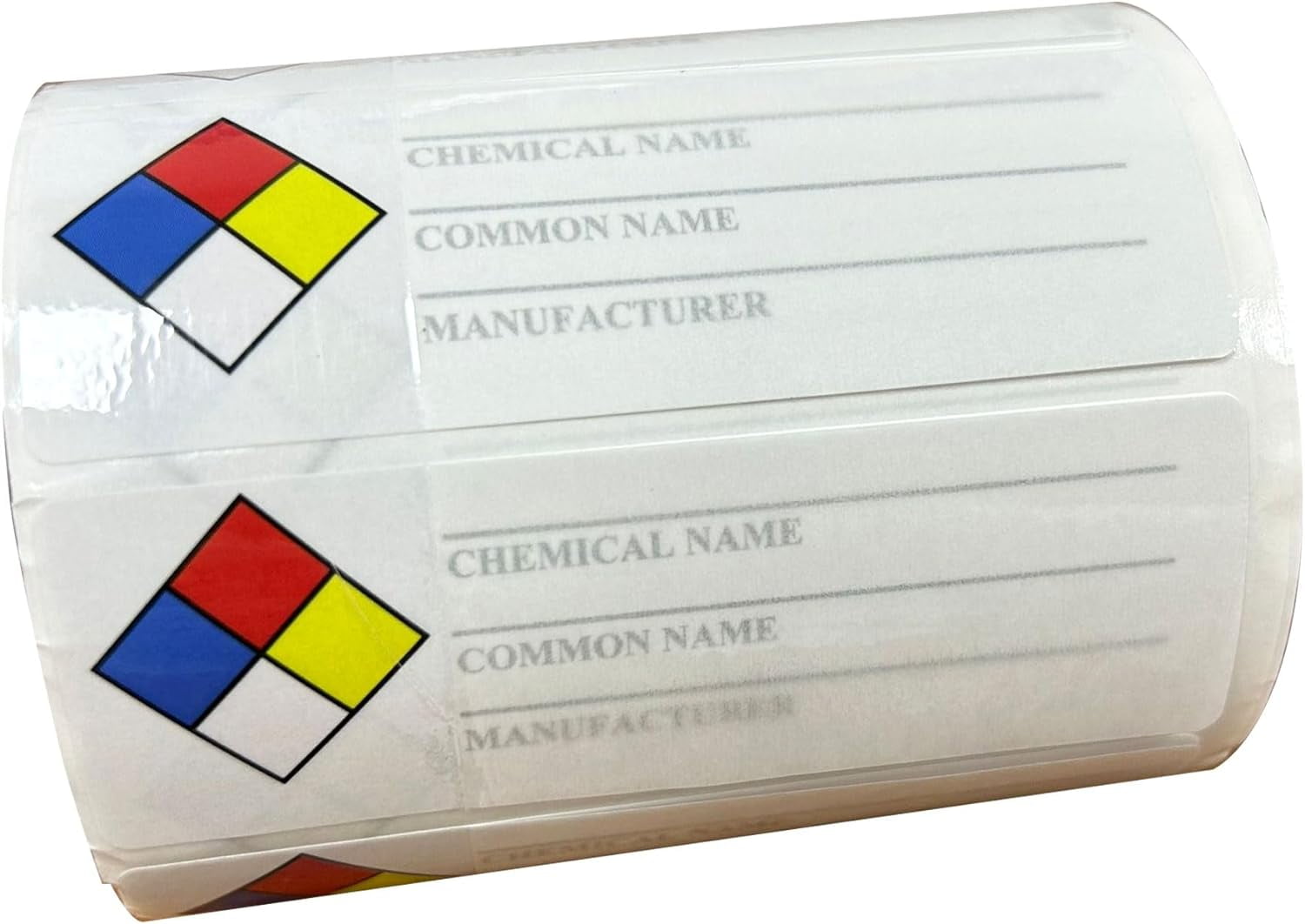 Common Chemical Identifier Labels 1x3inch SDS Stickers MSDS Stickers Self-Laminating NFPA ...