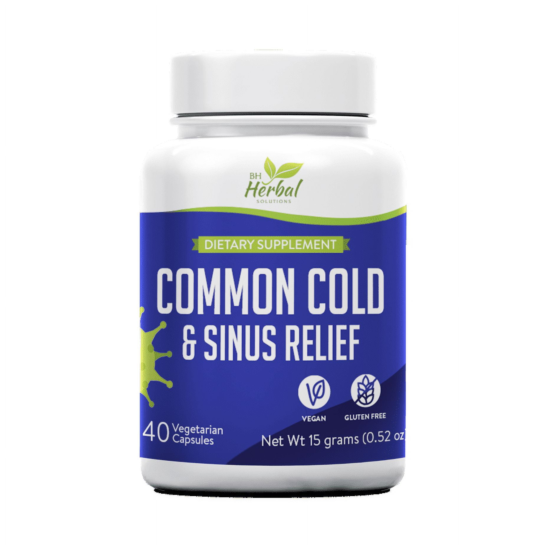 Common Cold Supplement - Sinus Pressure and Congestion Relief - Relief ...