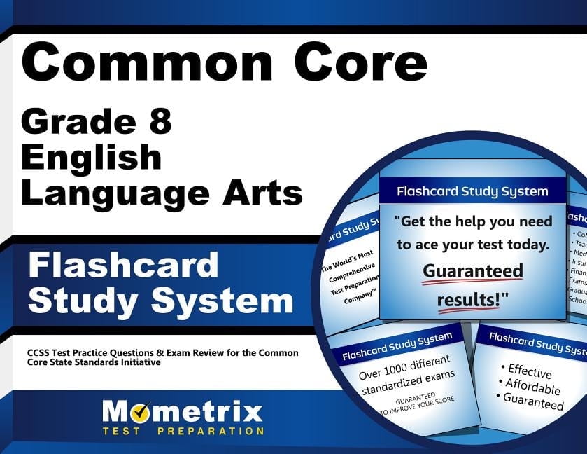 Common Core Grade 8 English Language Arts Flashcard Study System: CCSS ...