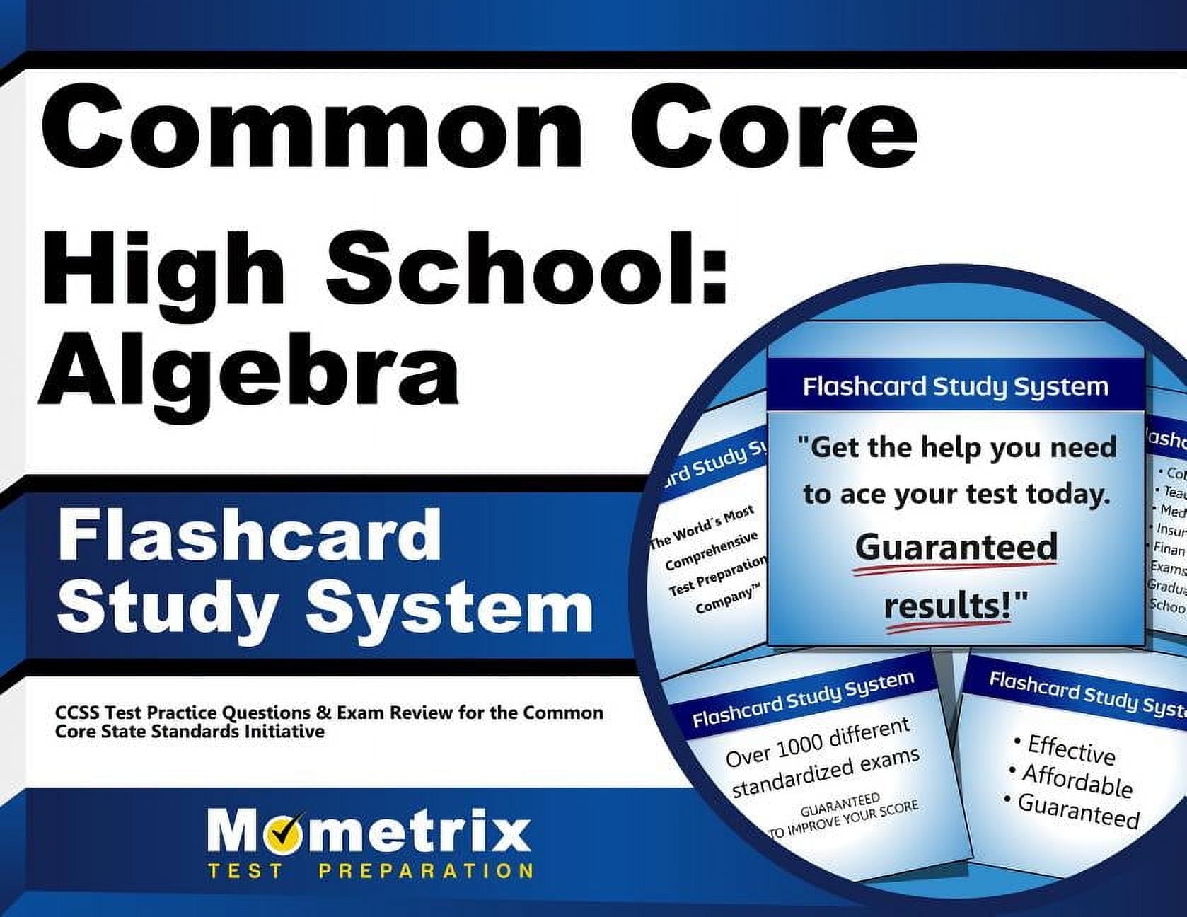 Common Core High School: Algebra Flashcard Study System : Ccss Test ...
