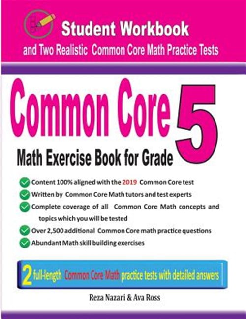 Pre-Owned Common Core Math Exercise Book for Grade 5: Student Workbook ...