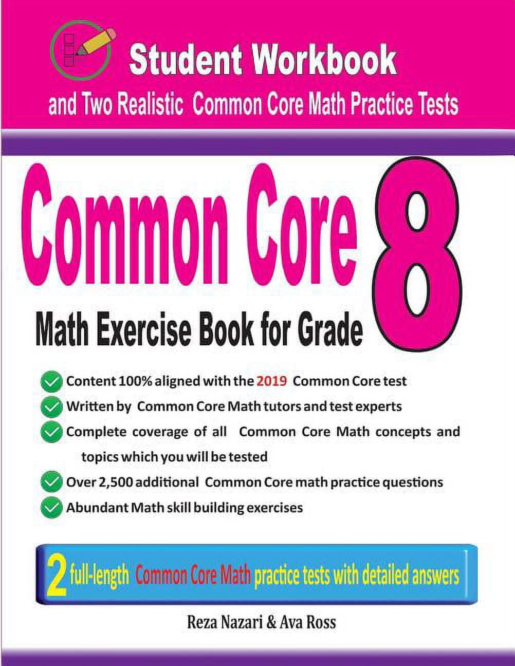 Common Core Math Exercise Book for Grade 8: Student Workbook and Two ...