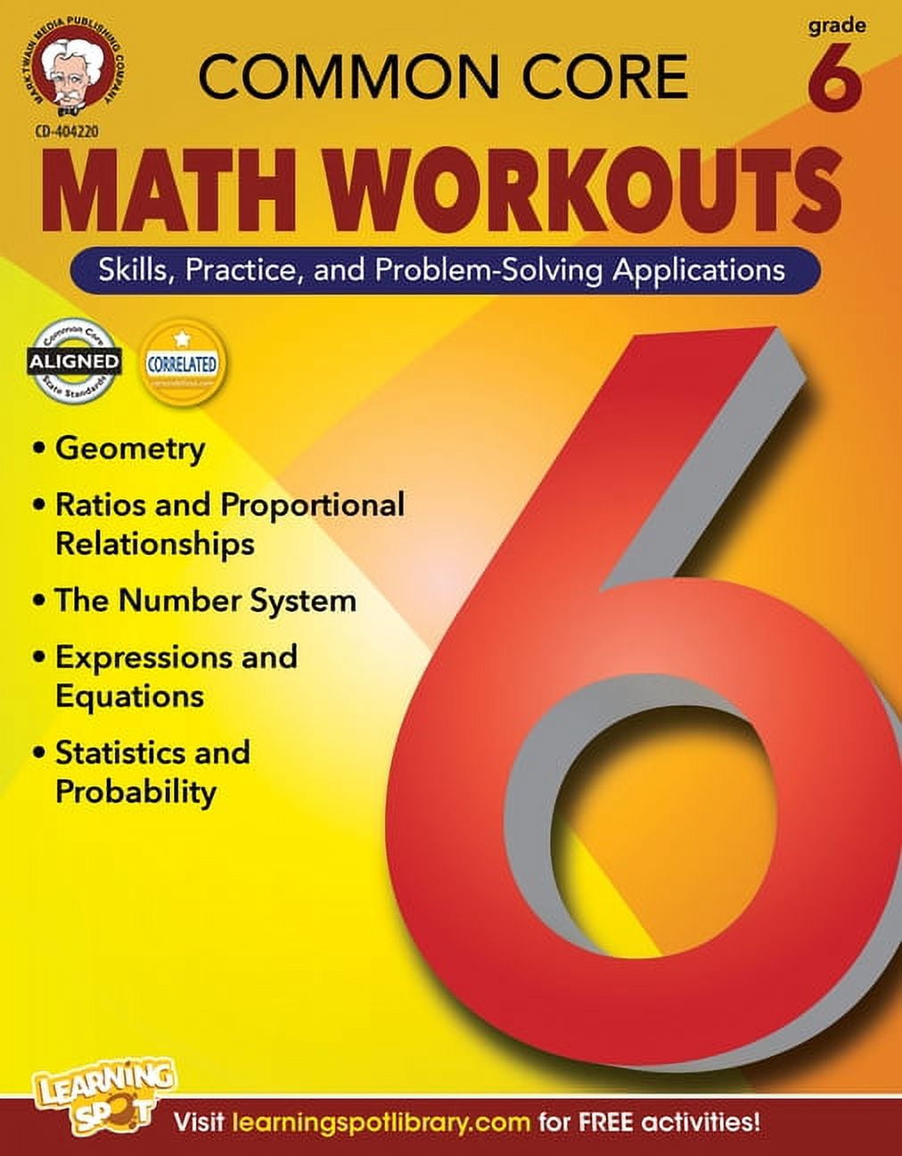 Common Core Math Workouts, Grade 6 (Paperback) - Walmart.com