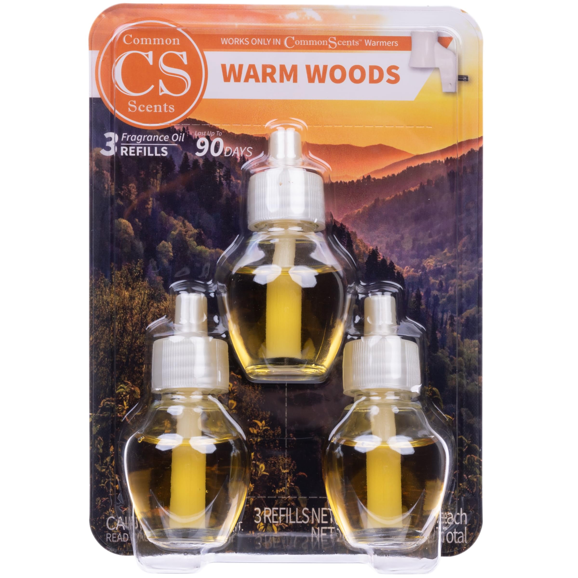 Common Scents 3 PACK Refill Warm Woods Scented Oil 0.67oz - Walmart.com