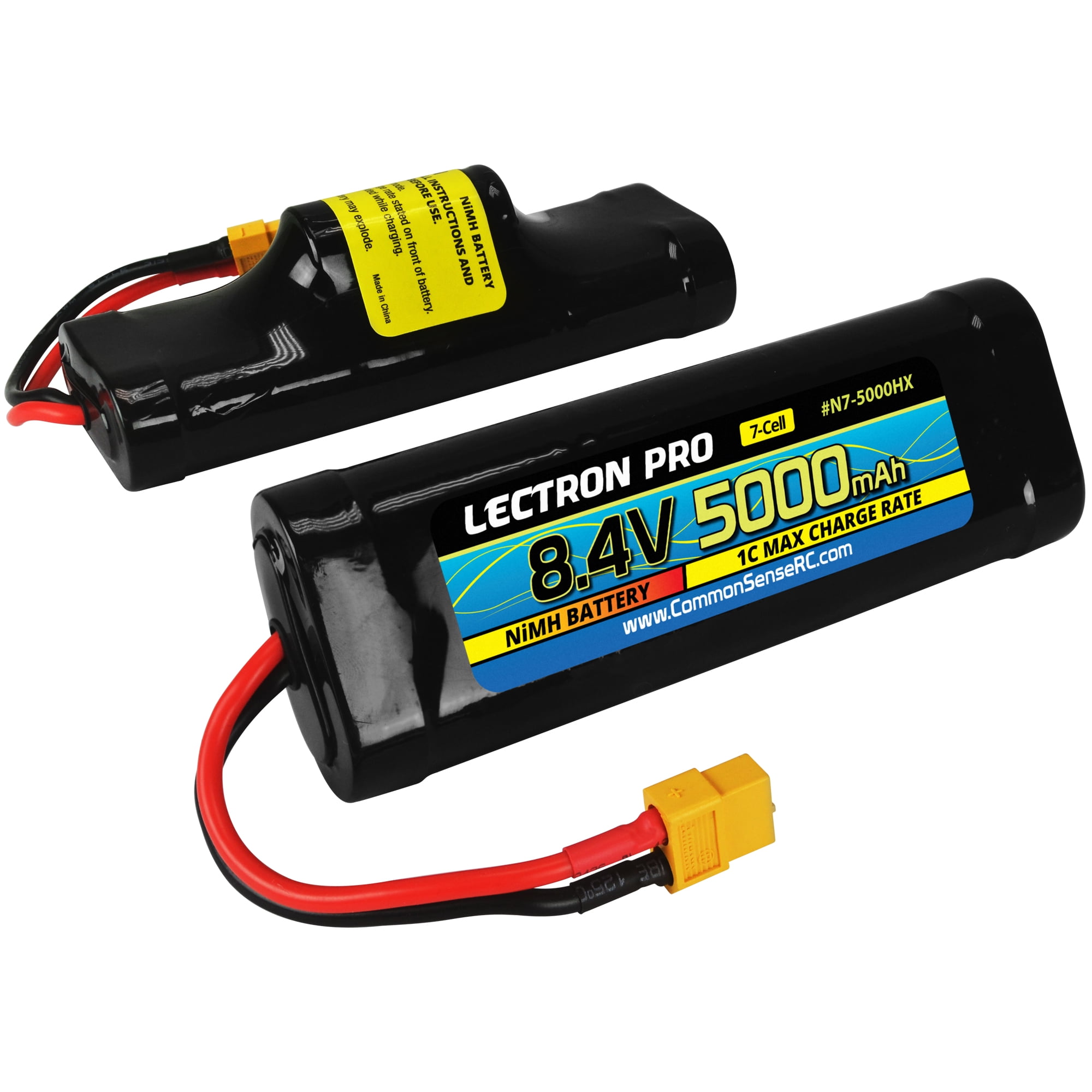Common Sense RC Lectron Pro NiMH 8.4V (7-cell) 5000mAh Hump Pack with ...