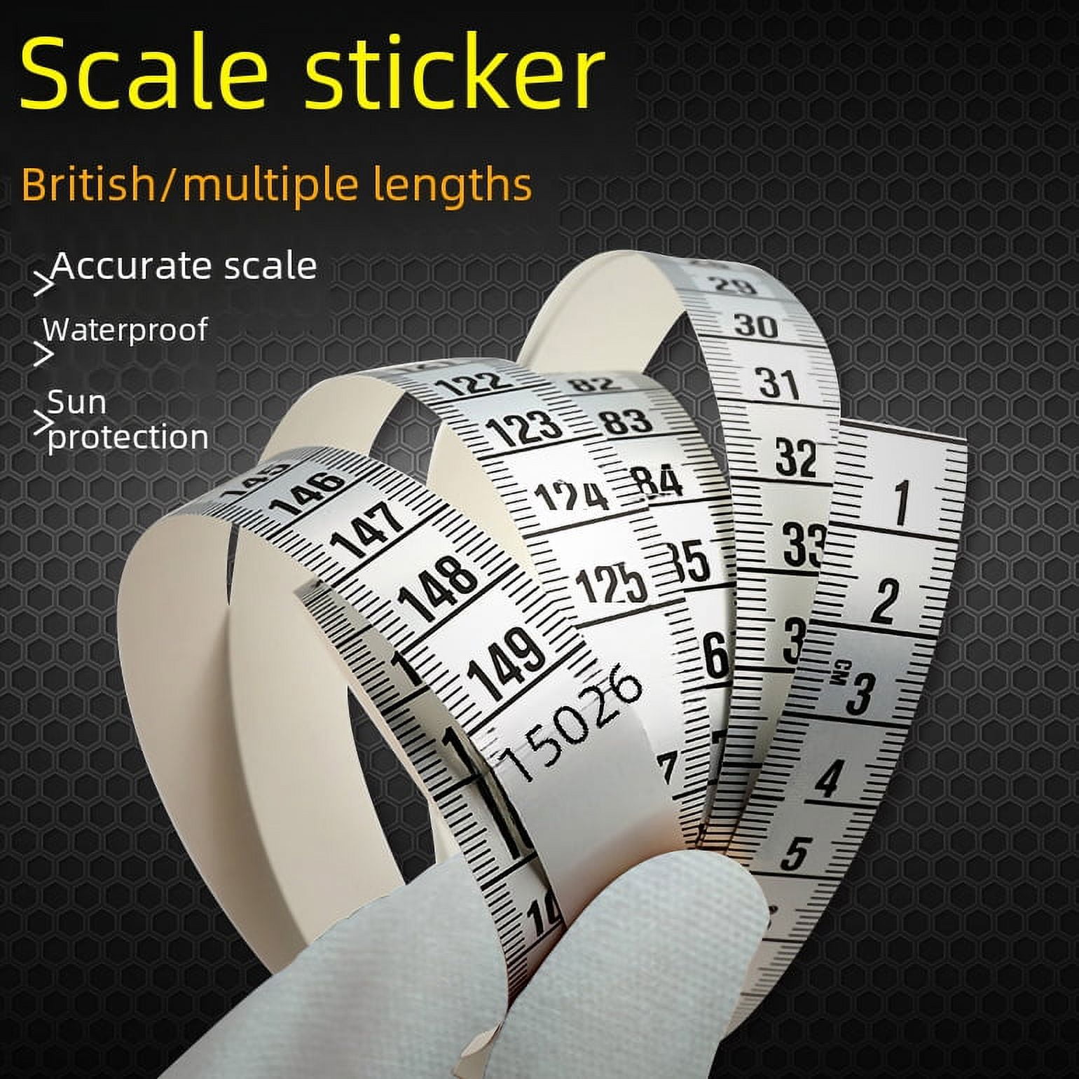 Commonly used adhesive tape, silver self-adhesive tape, ruler, table ...