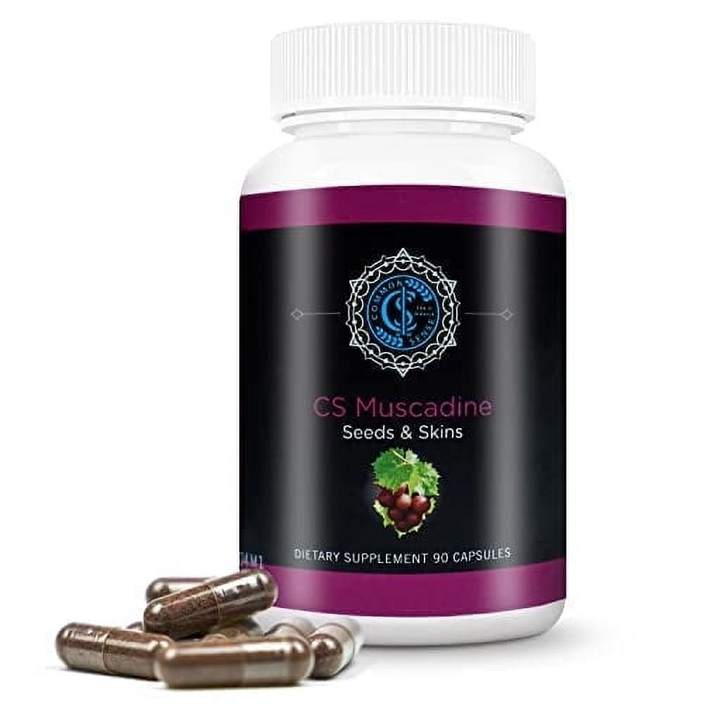 Commonsense Pure Muscadine Grape Seed Extract Capsules - Antioxidants ...