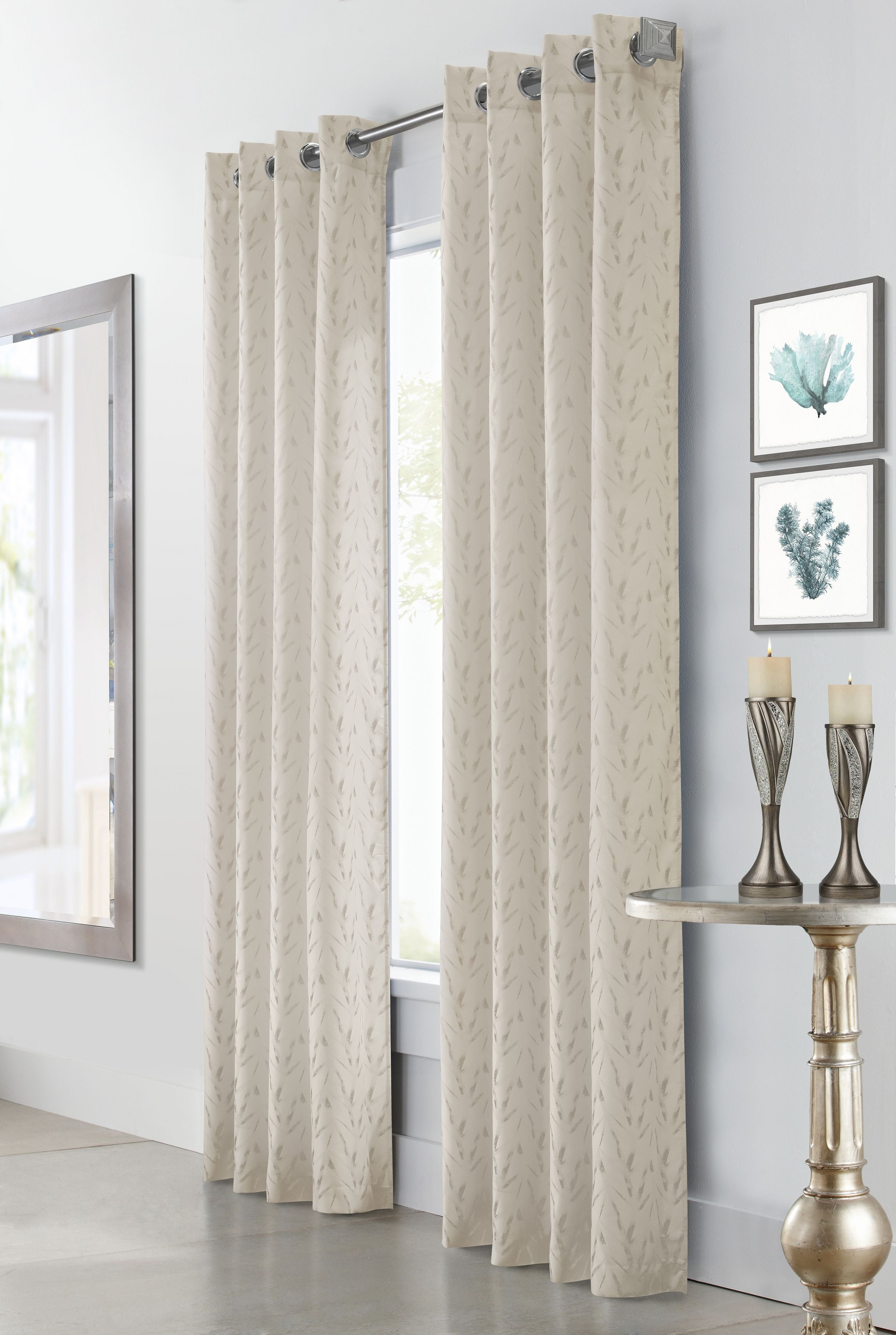 Commonwealth Arcadia Grommet Curtain Panel Window Dressing - 52x108 ...
