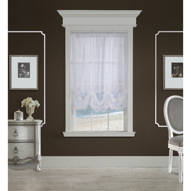 Commonwealth Habitat Hathaway Scroll Motif Embroidery Balloon Curtain ...