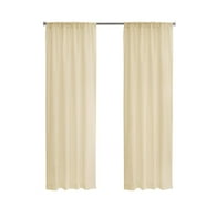 Bridget Crushed Satin Valance with Beaded Trim, White - Walmart.com