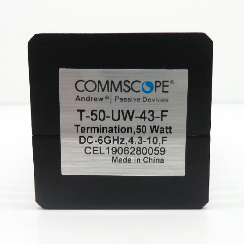 Commscope 50W 0-6000 MHz Termination Load T-50-UW-43-F - Walmart.com