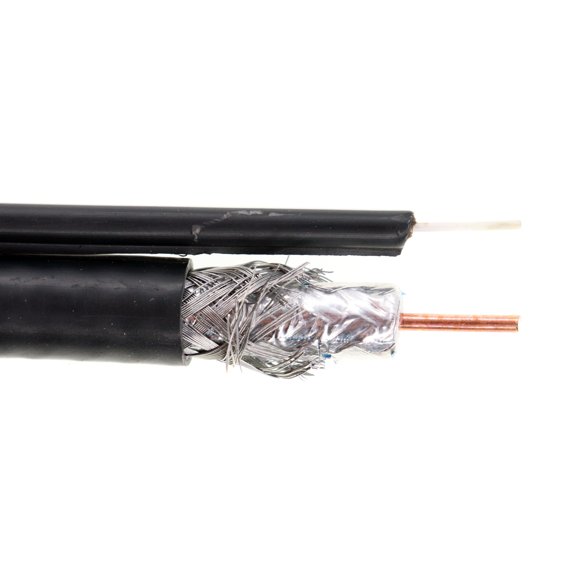 Commscope 770012003 E201177CMRXP-1LTG9W Quad Shield RG11 Cable, Fiber ...