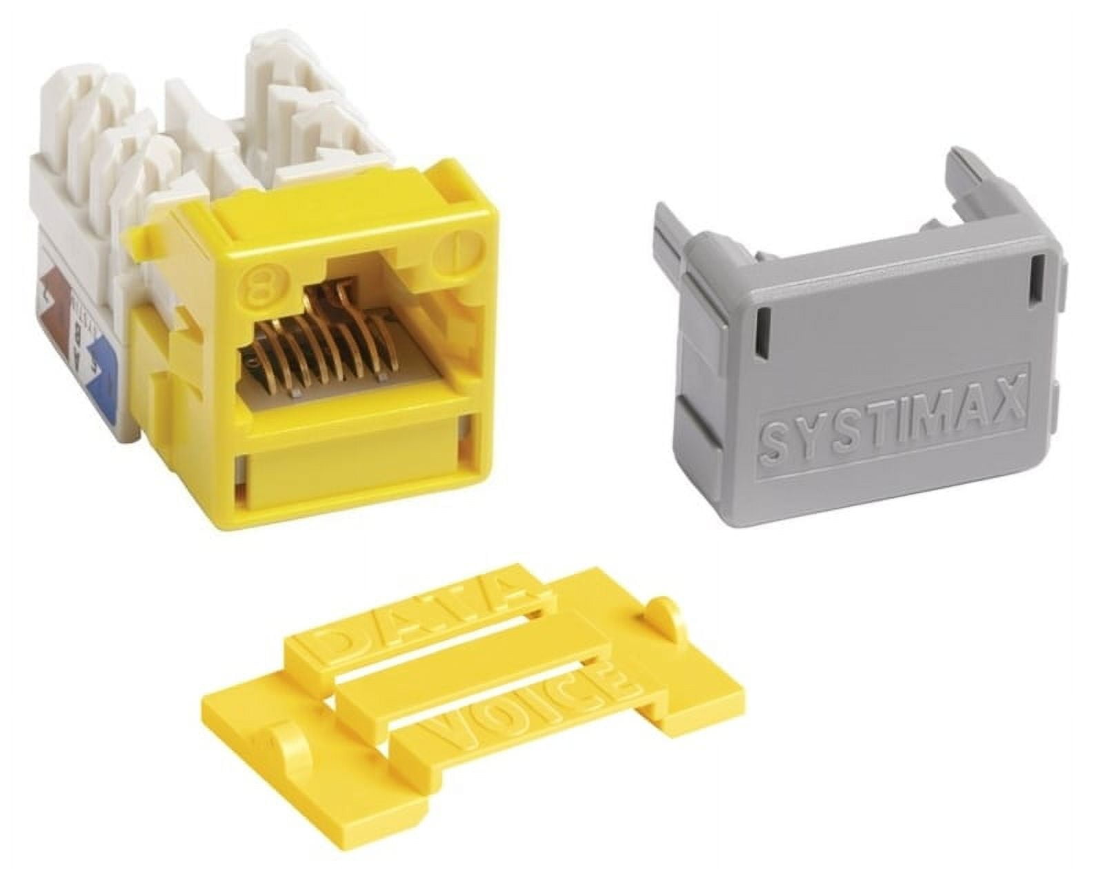 Commscope Systimax MGS400-123 Cat6 M-Series Modular Jack, Yellow ...