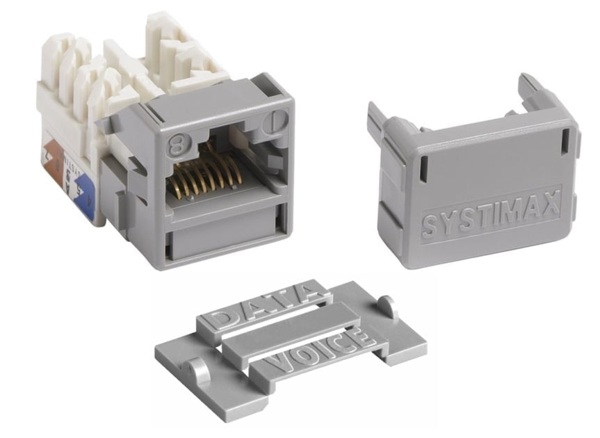 Commscope Systimax MGS400-270 Cat6 M-Series Modular Jack, Gray ...