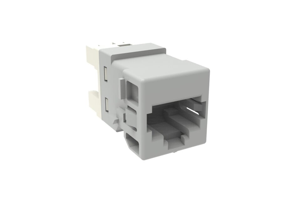 Commscope UNJ600-GY Uniprise Cat6 M-Series Modular Jack, Gray - Walmart.com