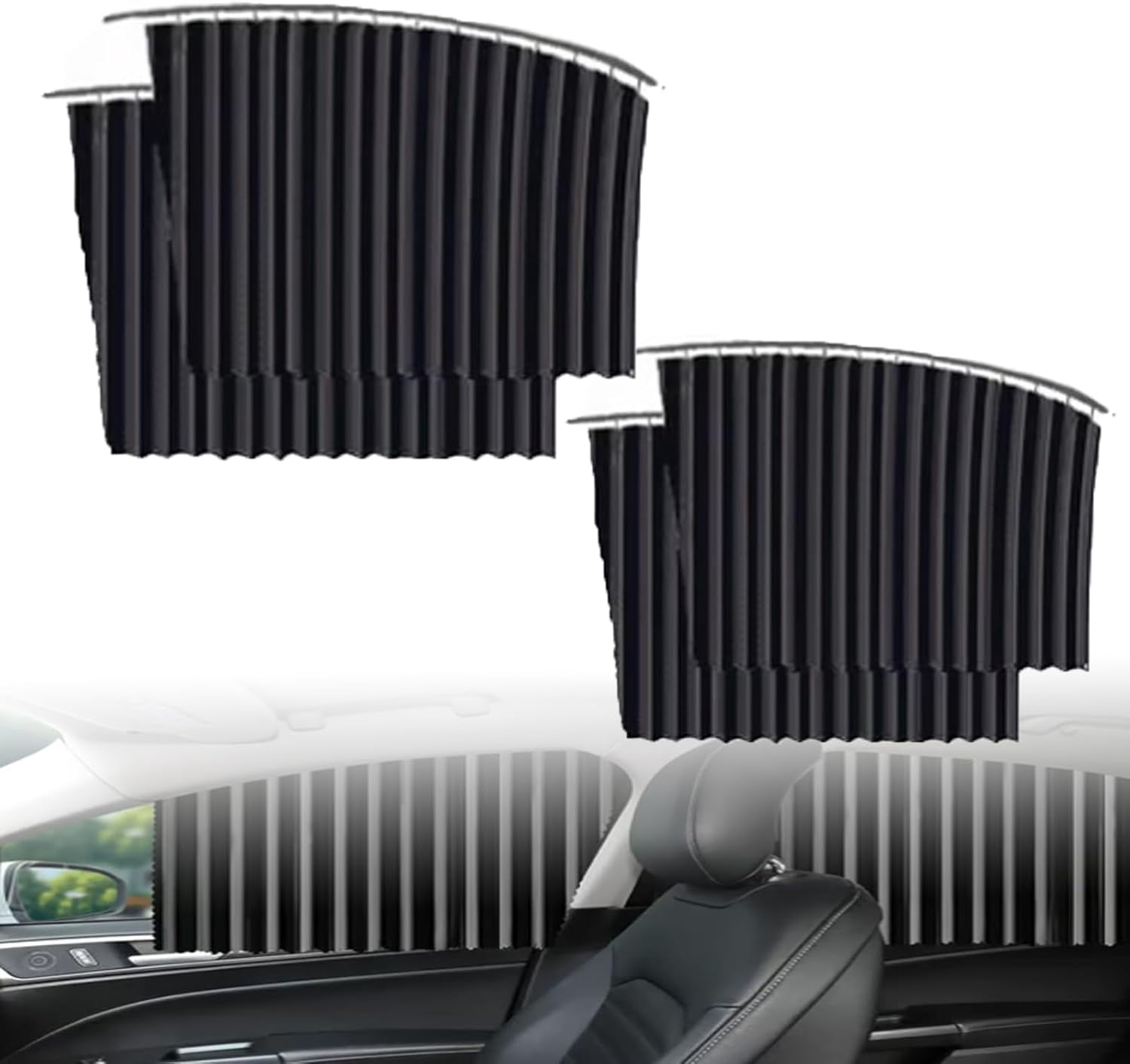 Commsmarket Universal Fit Magnetic Car Side Window Privacy Sunshade ...