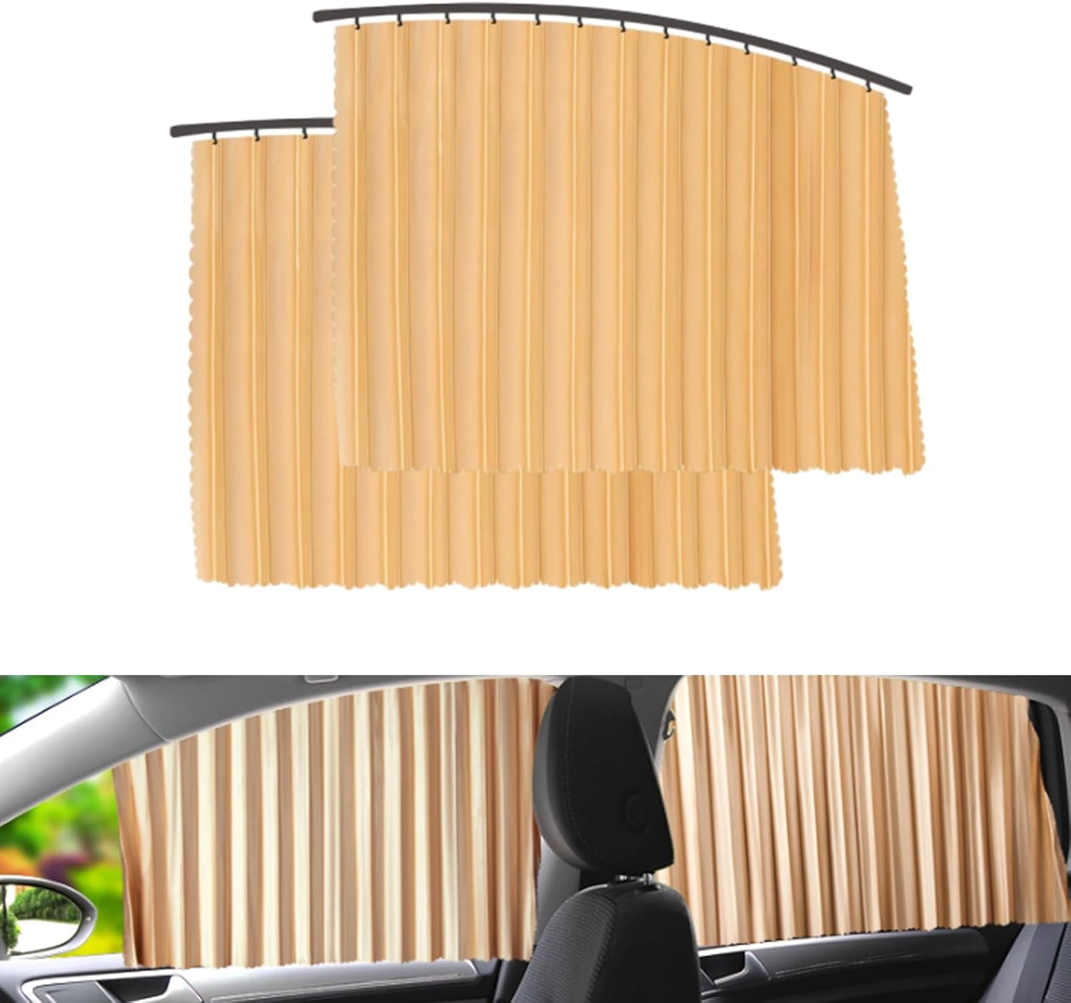 Commsmarket Universal Fit Magnetic Car Side Window Privacy Sunshade ...