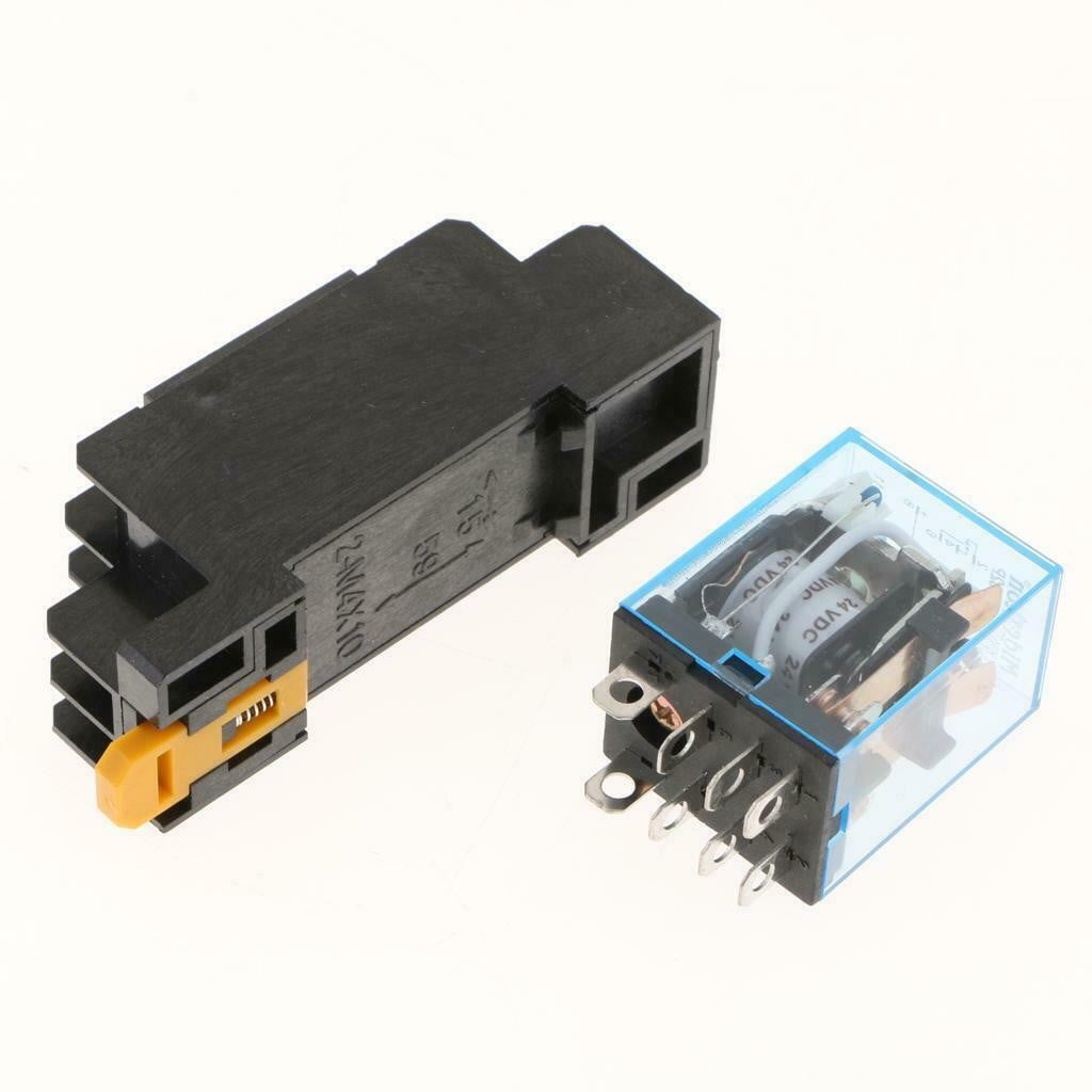 Communication 8 Pin Electromagnetic Relay 24V DC 10A DPDT 27.5*21*35 ...