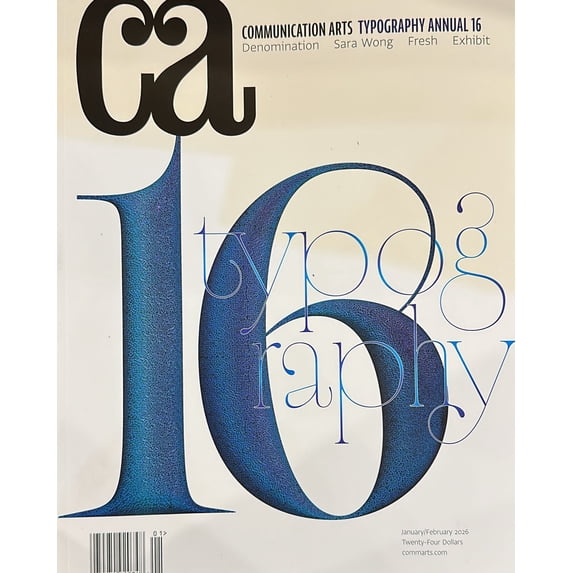 Communication Arts Typography Annual 16 Magazine January February 2026 ...