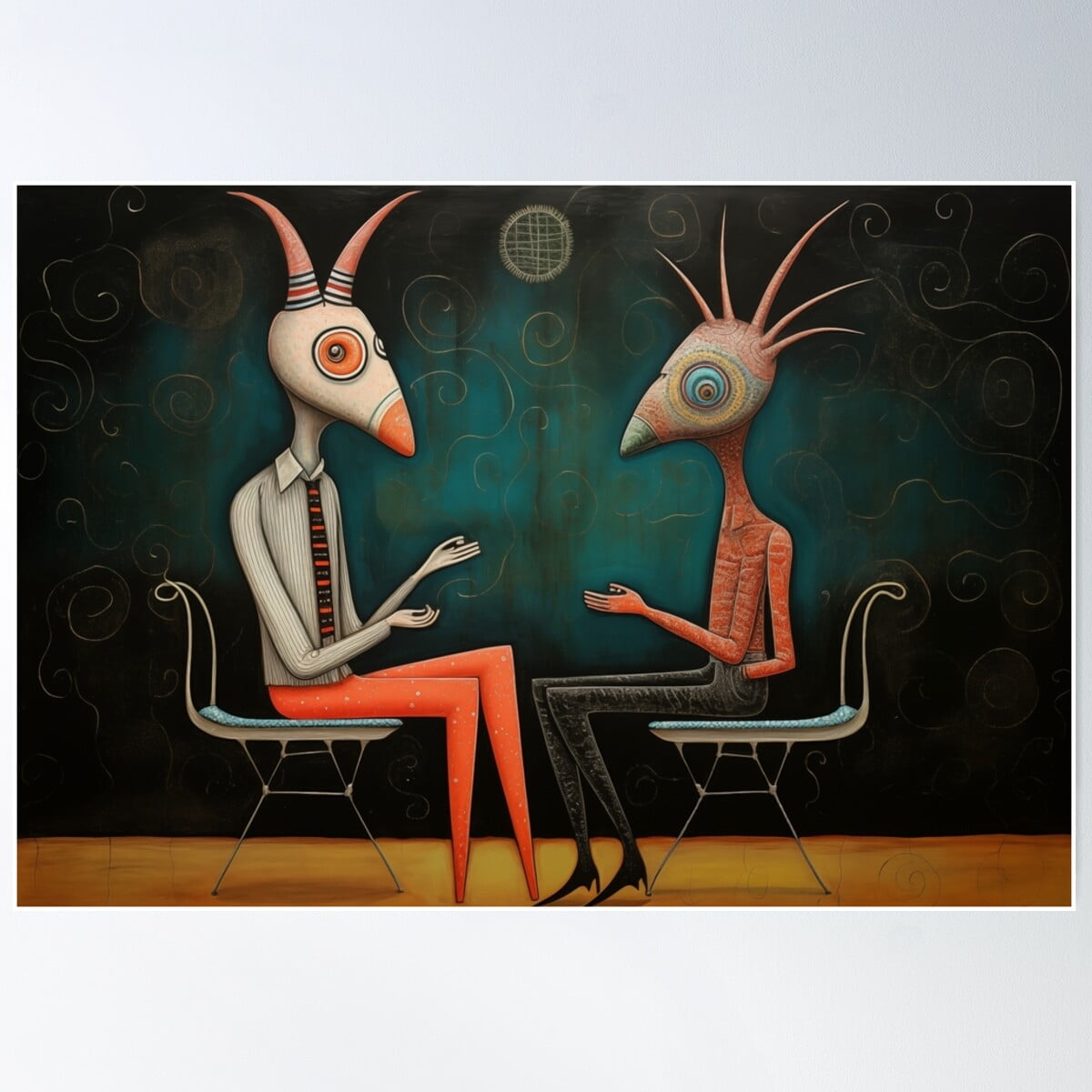 Communication Is The Key Poster Wall Art, Modern Wall Decor For Living ...