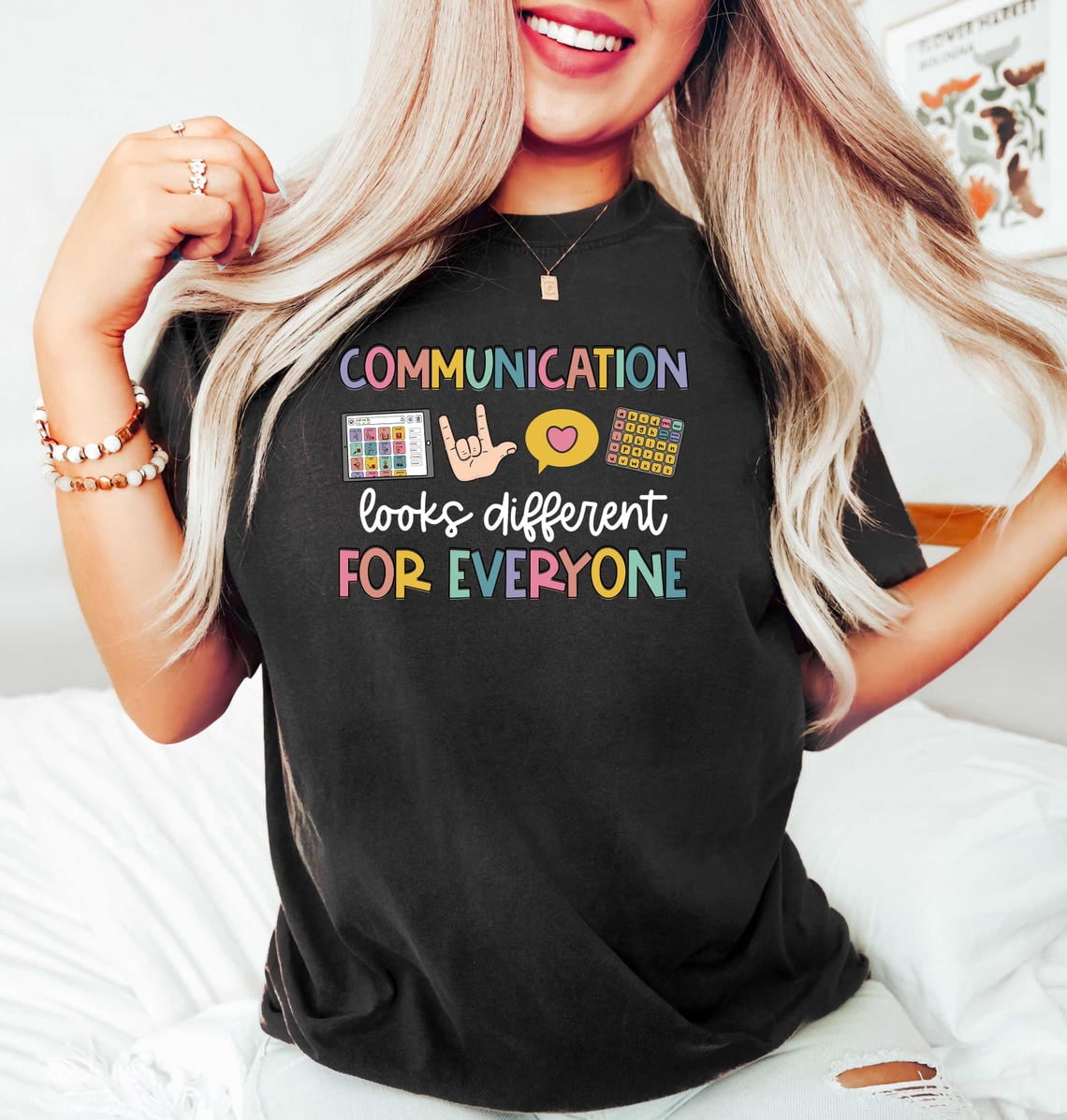 Communication Looks Different For Everyone Shirt, Speech Therapy Shirt ...