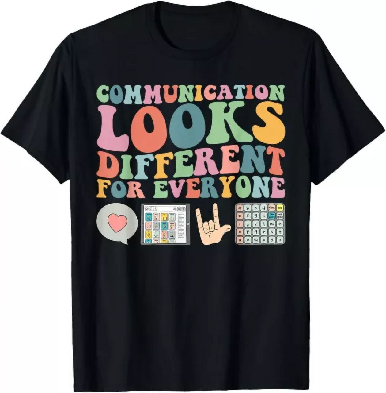 Communication Looks Different For Everyone Autism Awareness T-Shirt ...