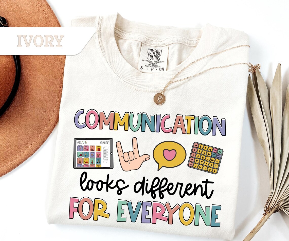Communication Looks Different For Everyone Shirt, Audiology Slp T-Shirt ...