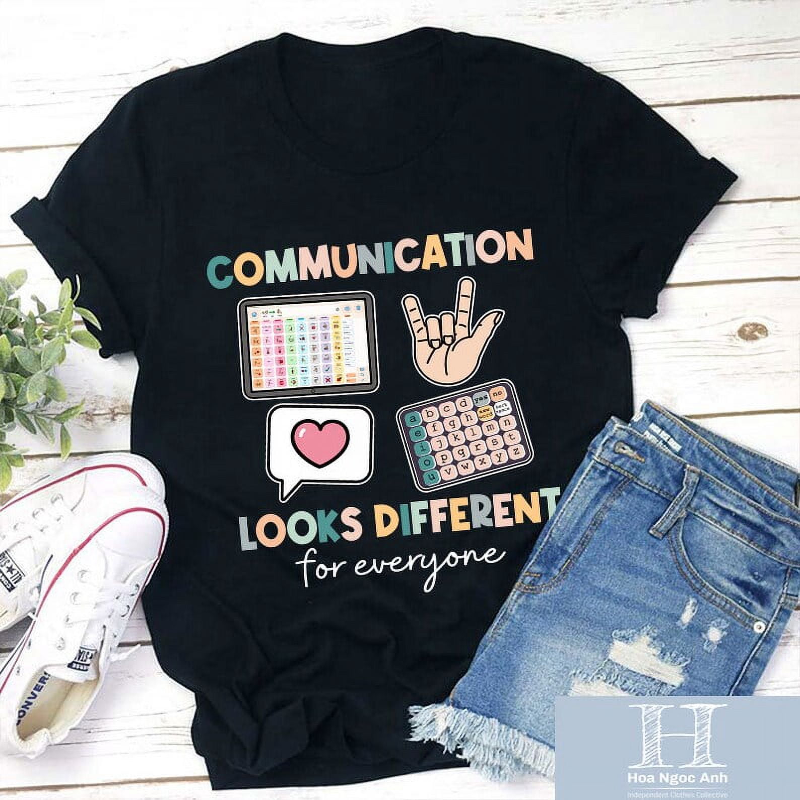 Communication Looks Different For Everyone Teacher Unisex T-Shirt ...