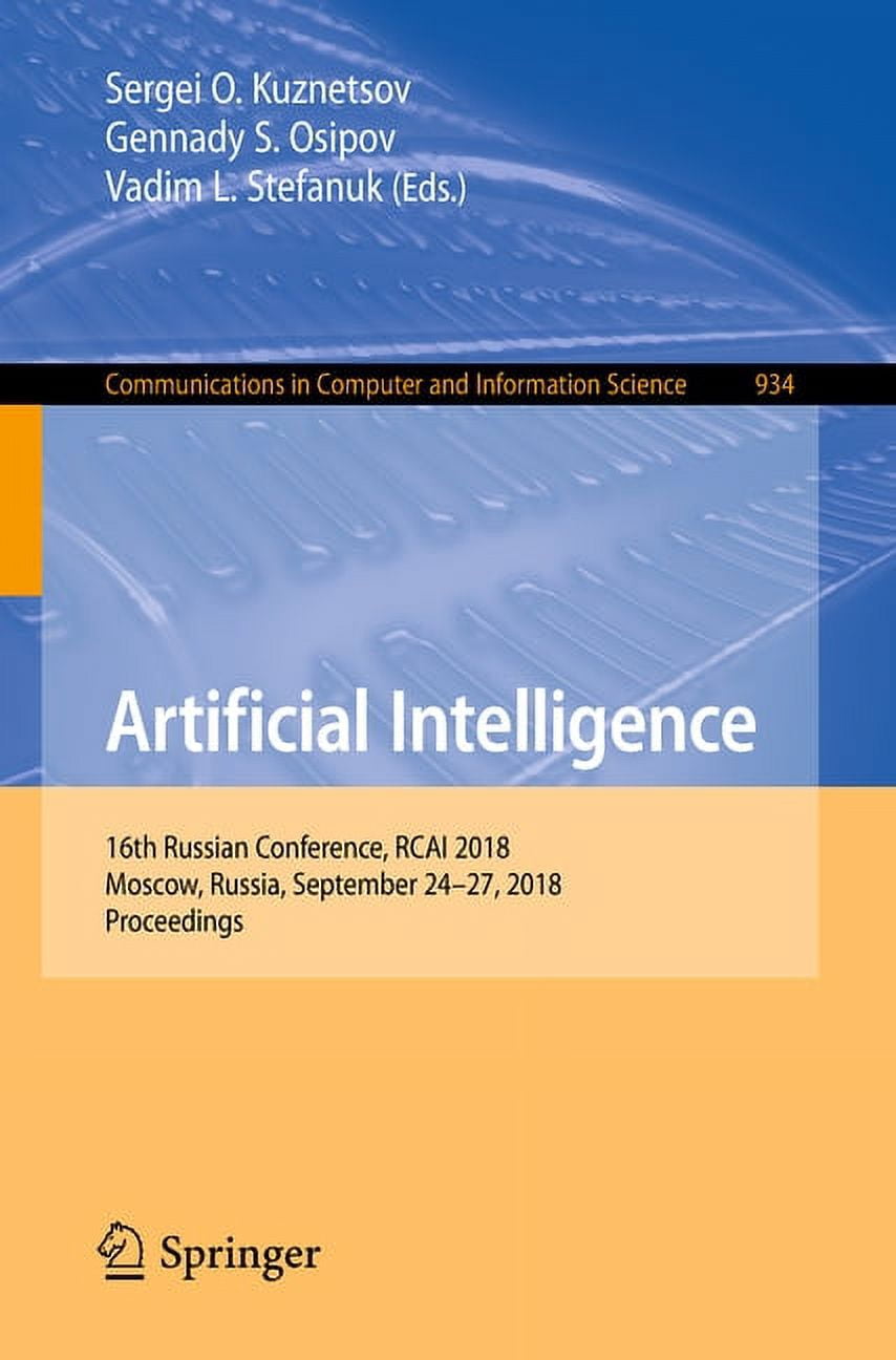 Communications in Computer and Information Science: Artificial Intelligence: 16th Russian ...