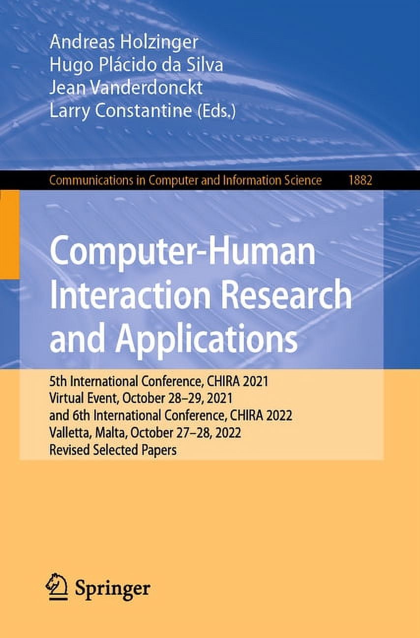 Communications in Computer and Informati Computer-Human Interaction Research and Applications ...