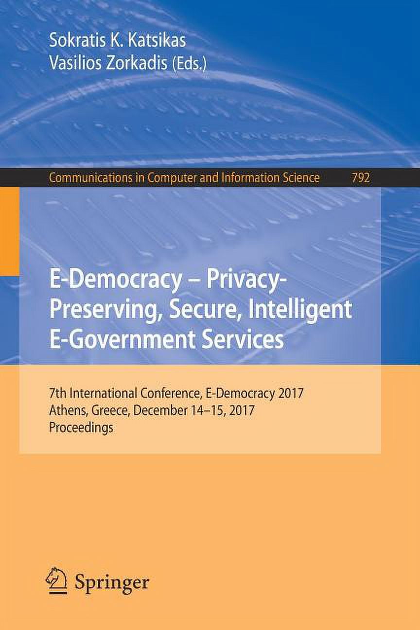 Communications in Computer and Information Science: E-Democracy ...