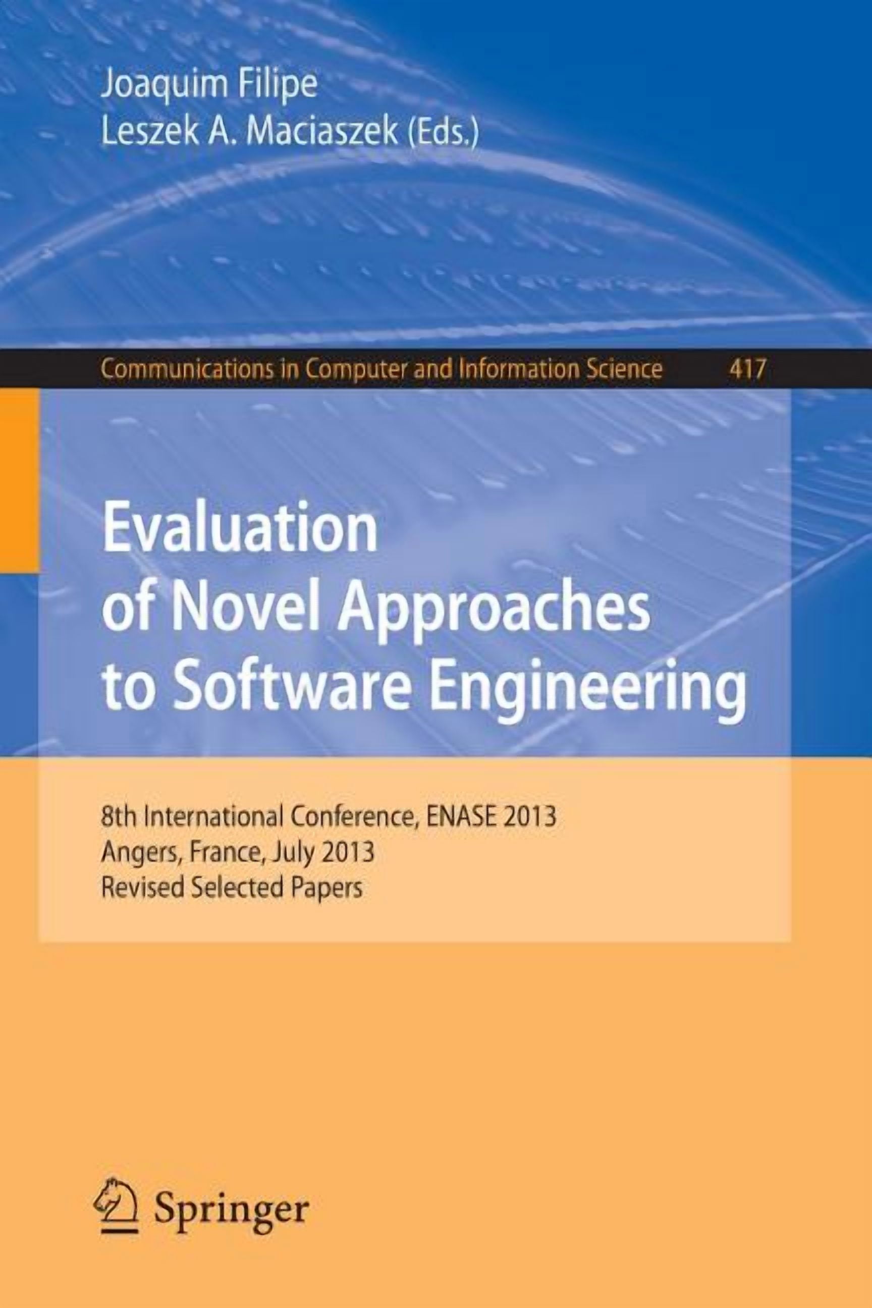 Communications in Computer and Informati Evaluation of Novel Approaches ...