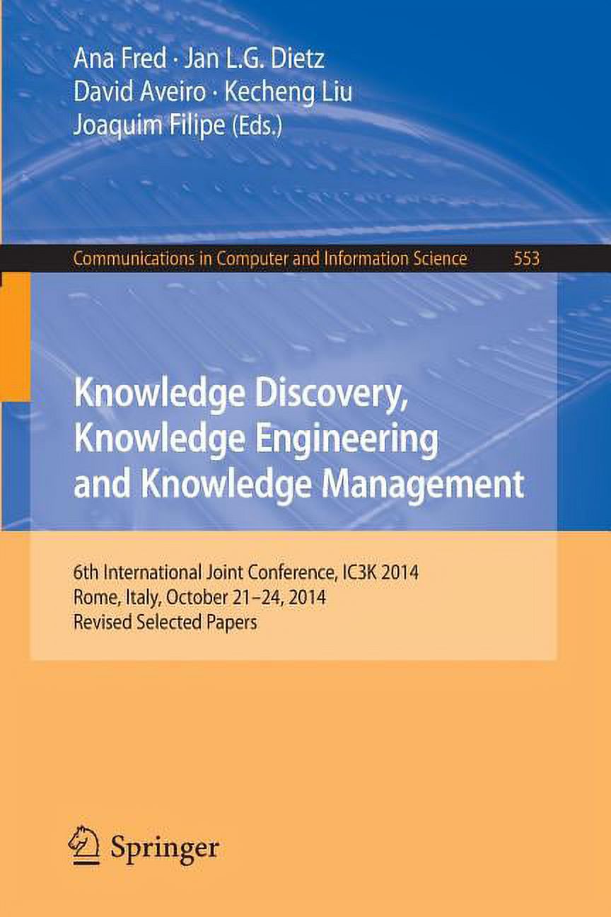 Communications in Computer and Information Science: Knowledge Discovery ...