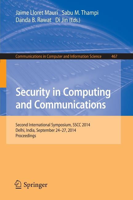 Communications in Computer and Informati Security in Computing and ...