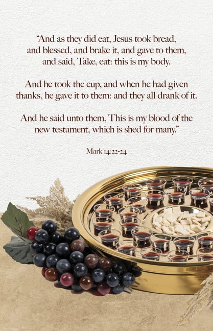 Communion Bulletin: Which Is Shed (Package of 100): Mark 14:22-24 (Kjv ...