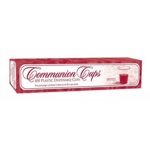 Communion Cups - Plastic Cups (Box of 100): Stackable / Smooth Rim ...