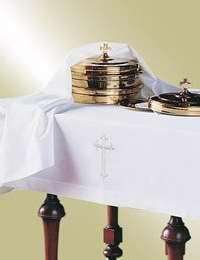 Communion-Table Cloth & Element Cover Set-Latin Cross (Set Of 2 ...