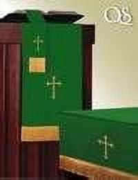 Communion-Table Runner-Viva-Reversible-Hunter/Purple w/Latin Cross ...