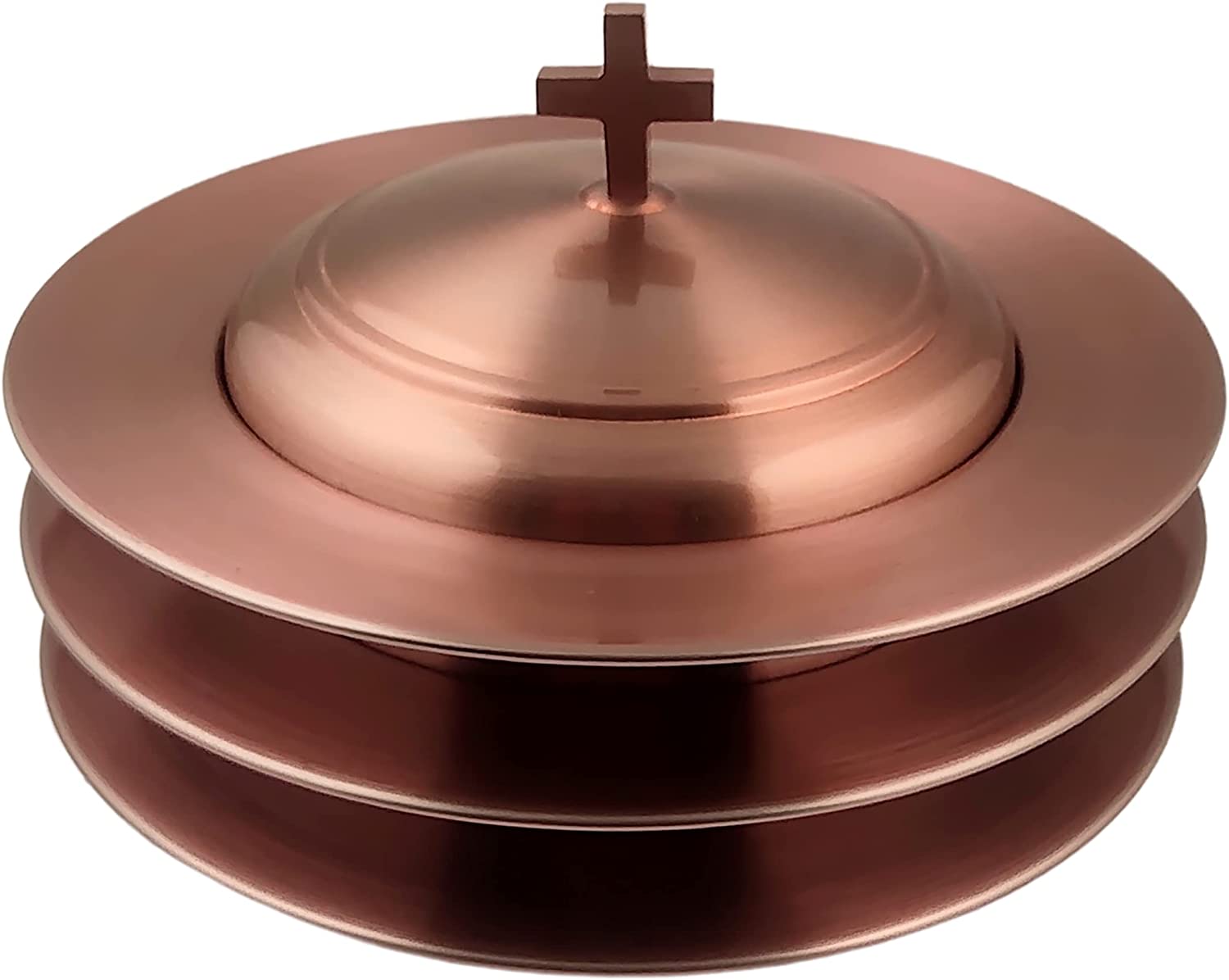 3 Holy Stacking Bread Plates With a Lid Stainless Steel 3 Communion ...