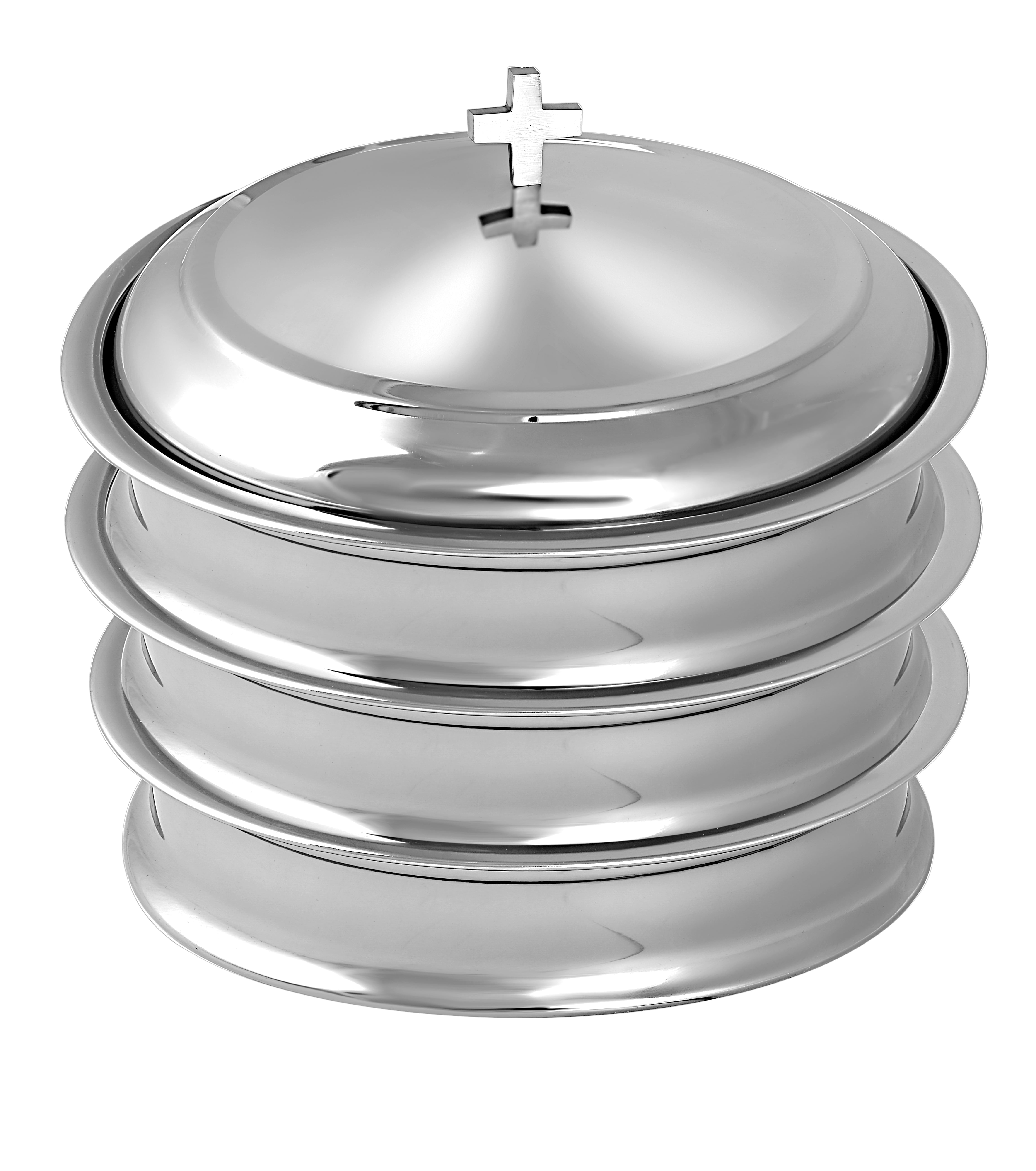 Mayur Exports Stainless Steel Church Set - Communion Ware with 3 Wine ...