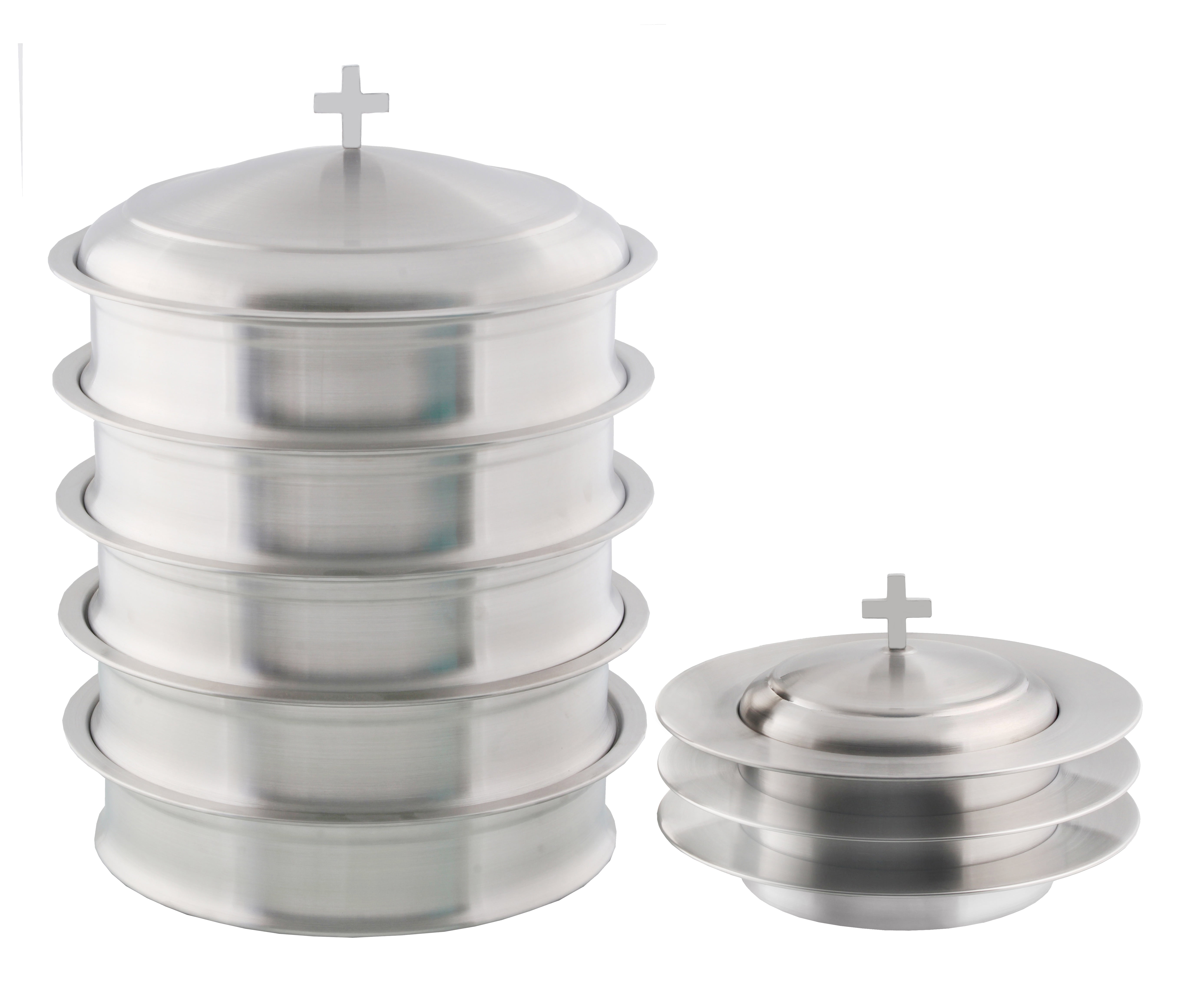 Communion Ware 5 Holy Wine Serving Trays with a Lid & 3 Stacking Bread ...