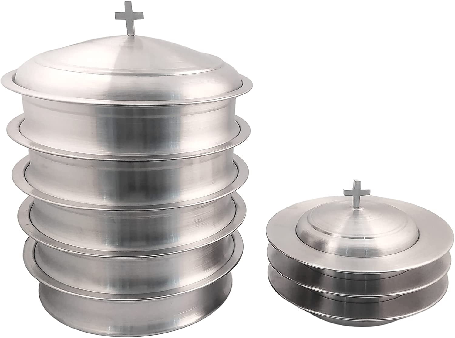 Communion Ware 5 Holy Wine Serving Trays with a Lid & 3 Stacking Bread ...