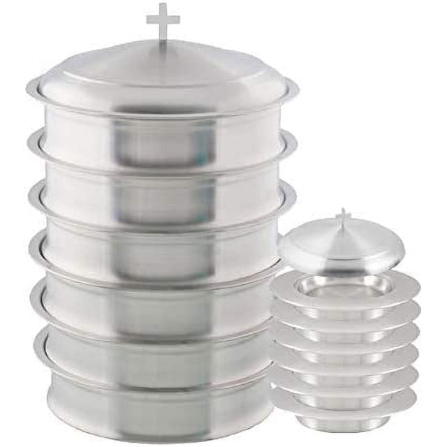 Communion Ware 6 Communion tray with a lid and 6 bread plate with a lid ...