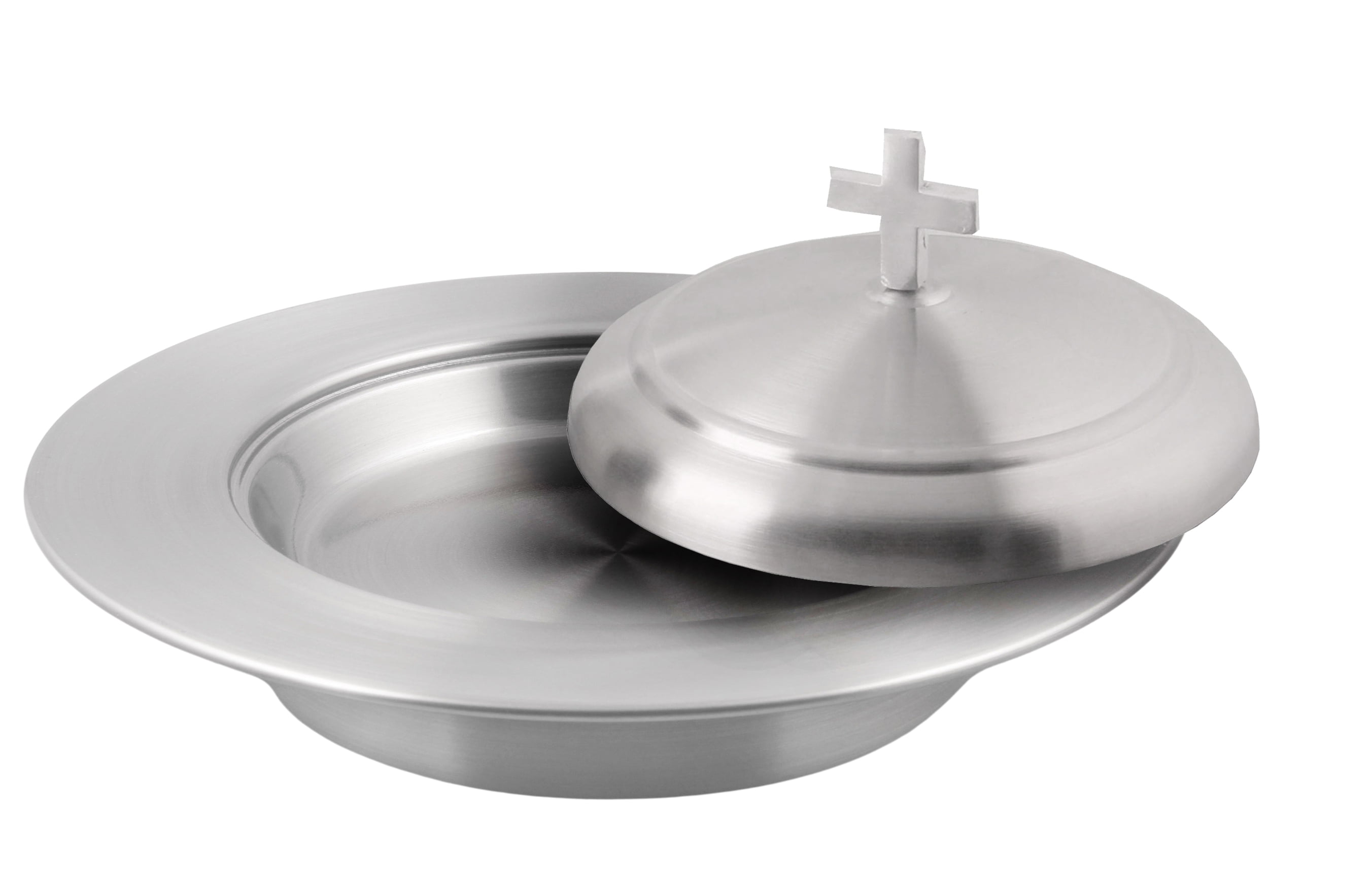 Communion Ware Holy Stacking Bread Plate With A Lid - Stainless Steel ...