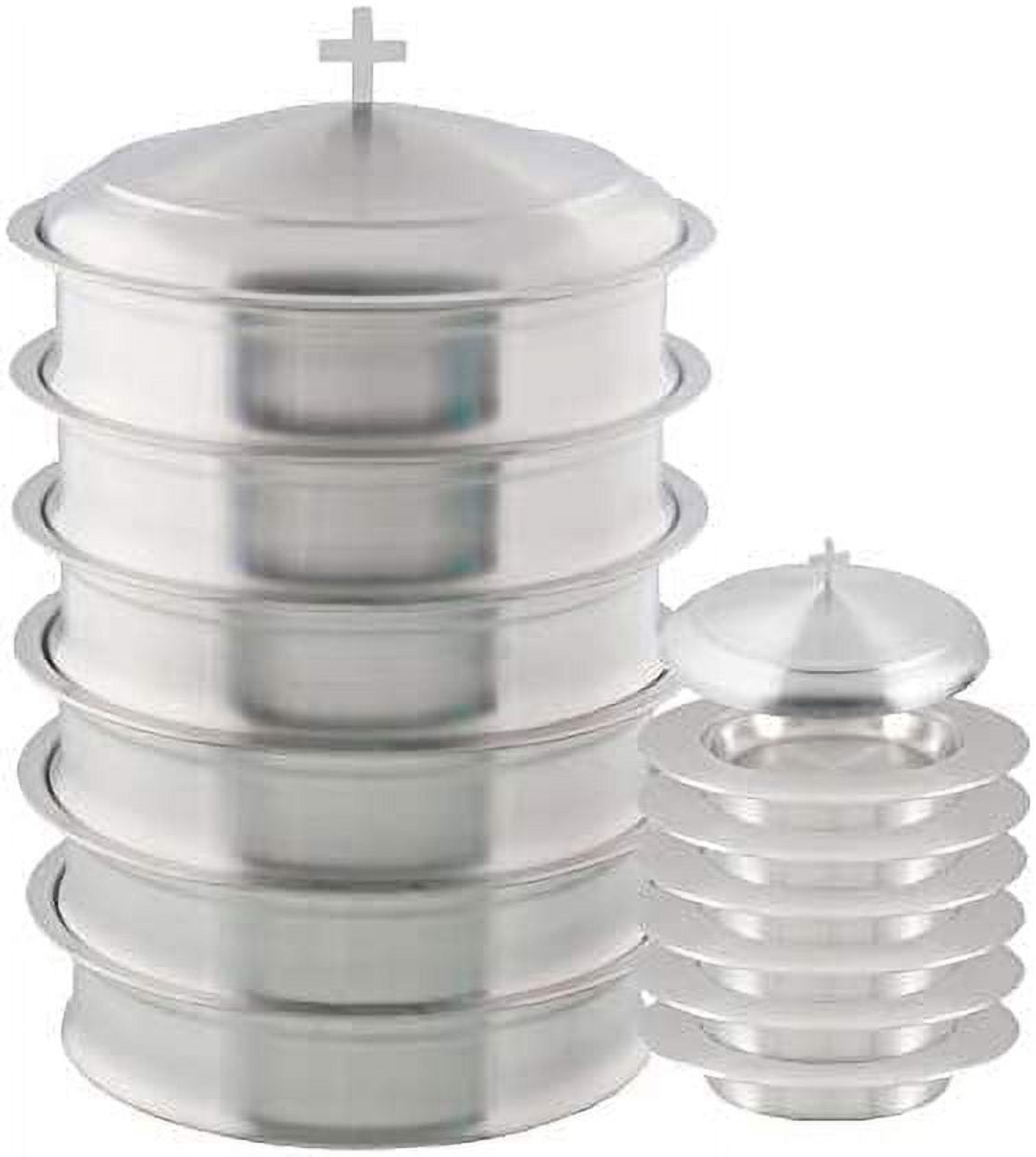 Communion Ware 6 Communion tray with a lid and 6 bread plate with a lid ...