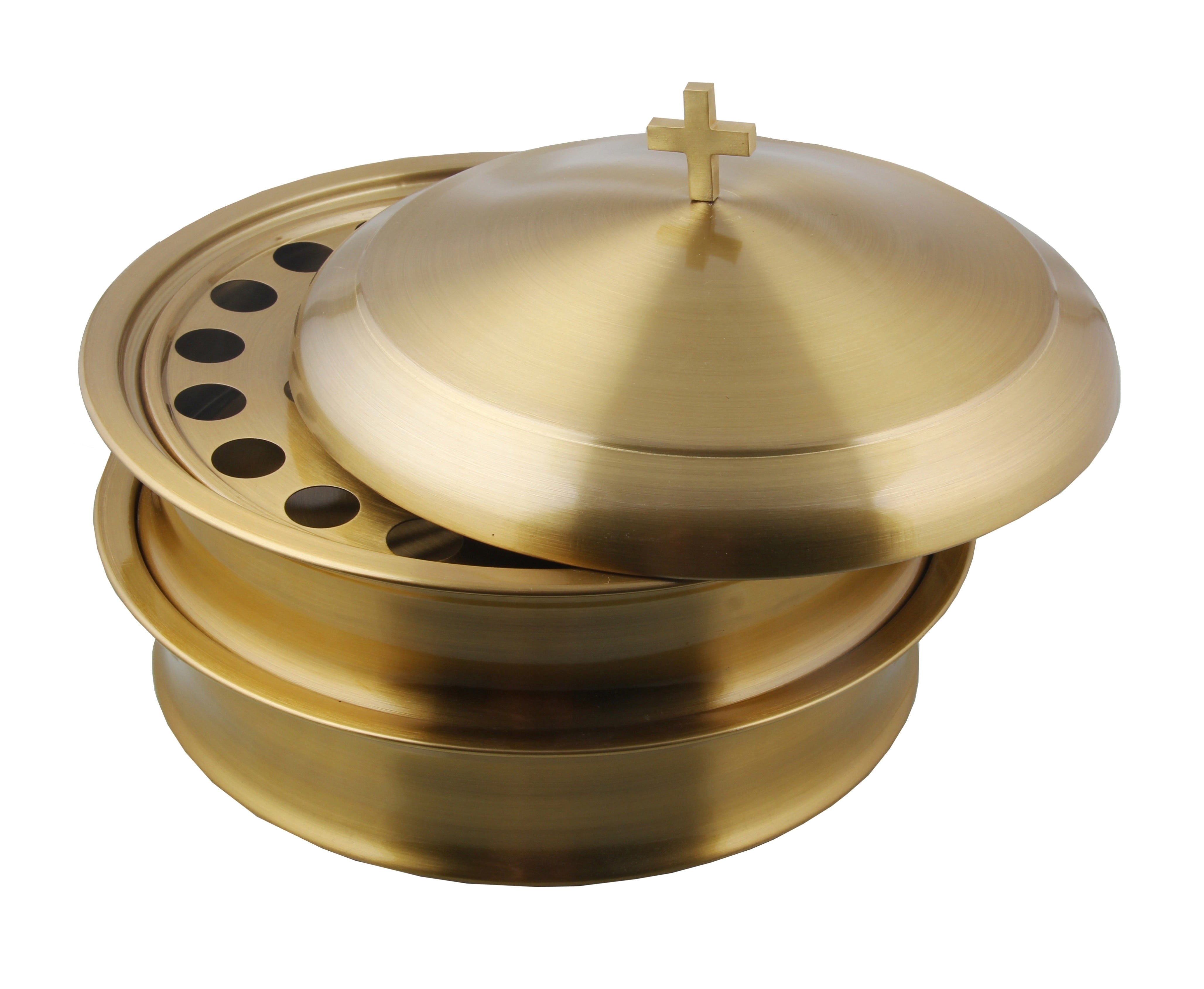 Communion Ware Stainless Steel Communion Ware 2 Holy Wine Serving Trays ...