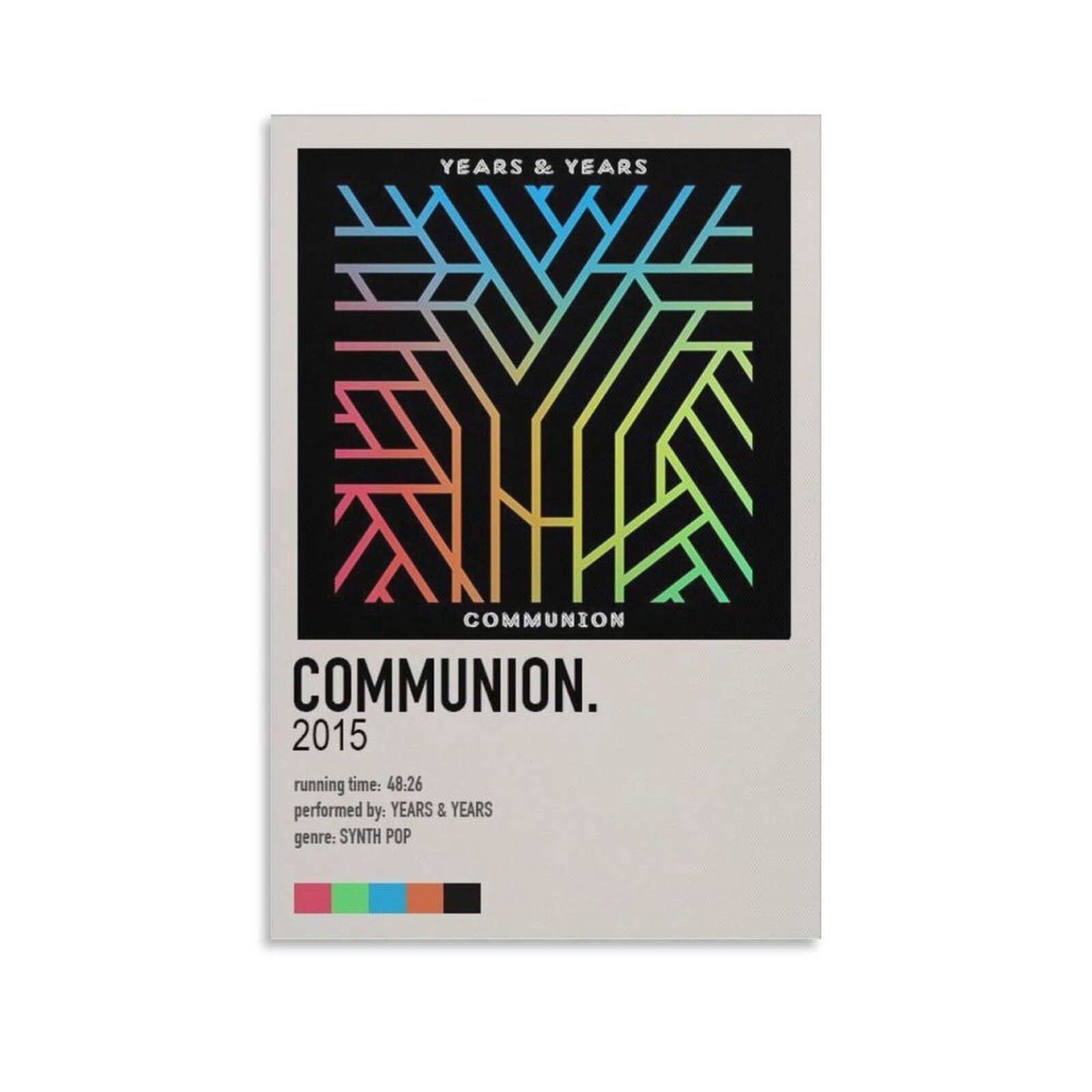 Communion Years And Years Years & Years Canvas Poster Wall Decorative ...